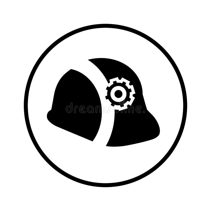 Construction, Cap, Work Icon. Black Vector Illustration Stock ...