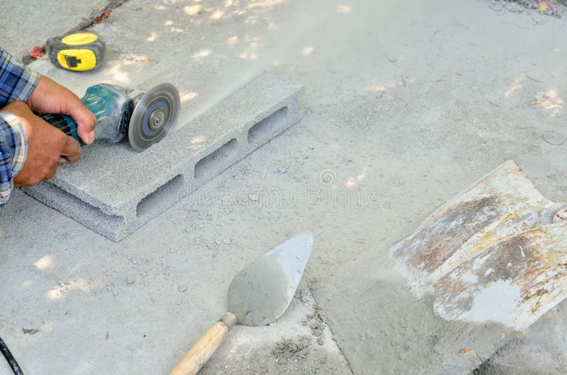 Construction with Cement Concrete Work Stock Photo - Image of industry ...