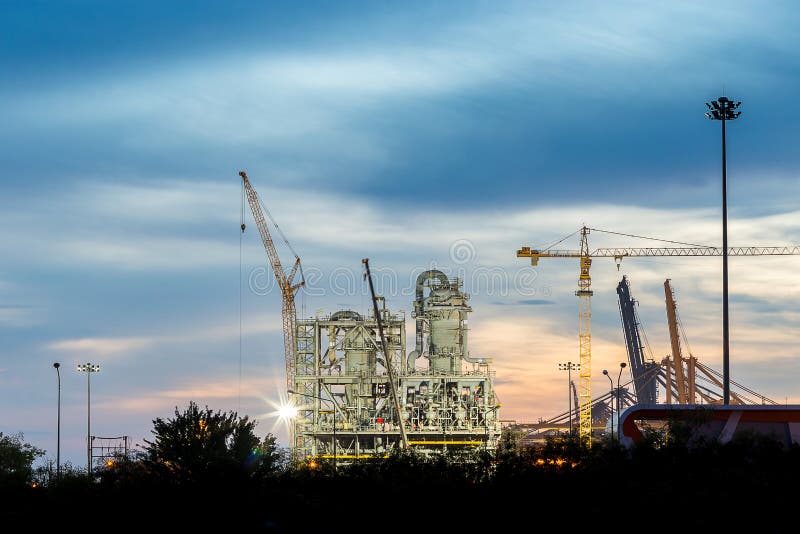 Construction of Chemical Plant Industry Editorial Photo - Image of ...