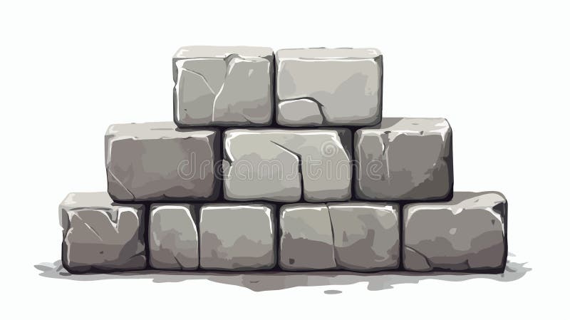 Construction Cinder Block Vector Stock Vector - Illustration of blocks ...