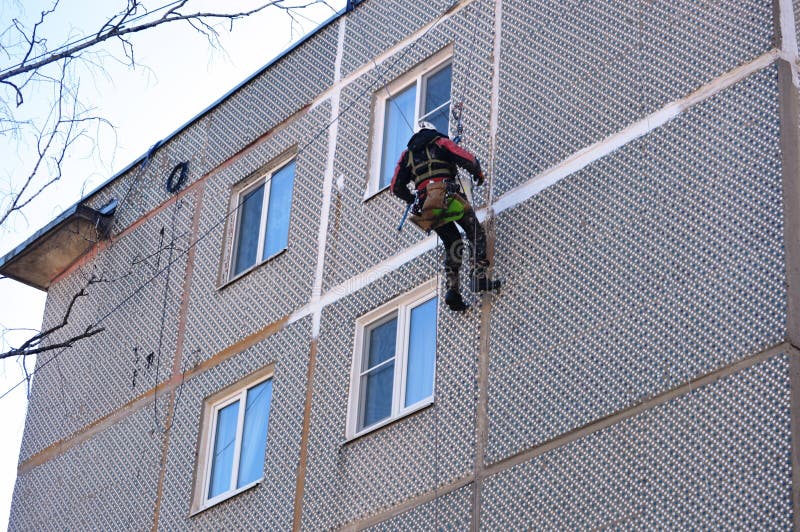 Construction climbing editorial stock photo. Image of steel - 272381678