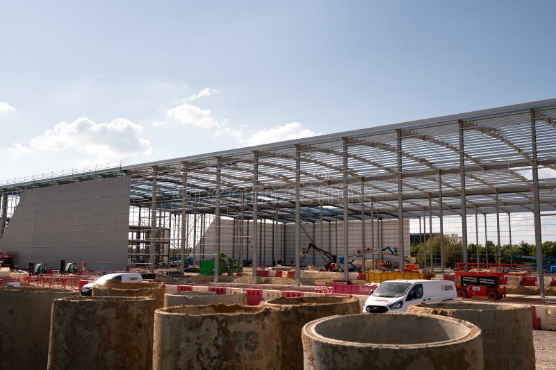 Construction of a Commercial Building Editorial Stock Photo - Image of ...