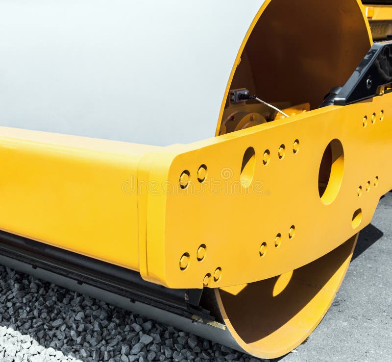 Construction compactor stock photo. Image of land, work - 14390642
