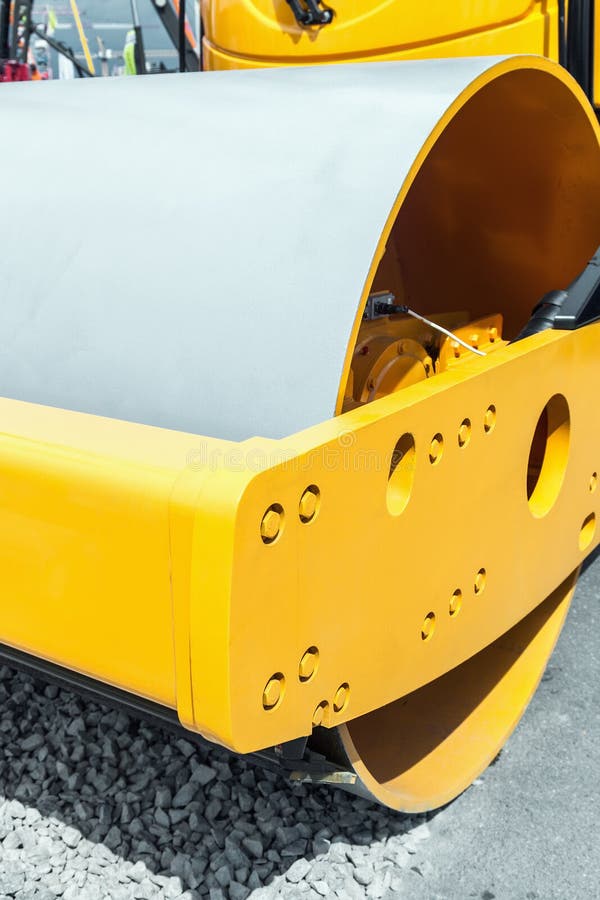 Construction compactor stock photo. Image of land, work - 14390642