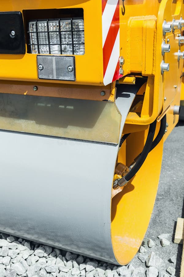 Construction compactor stock photo. Image of land, work - 14390642