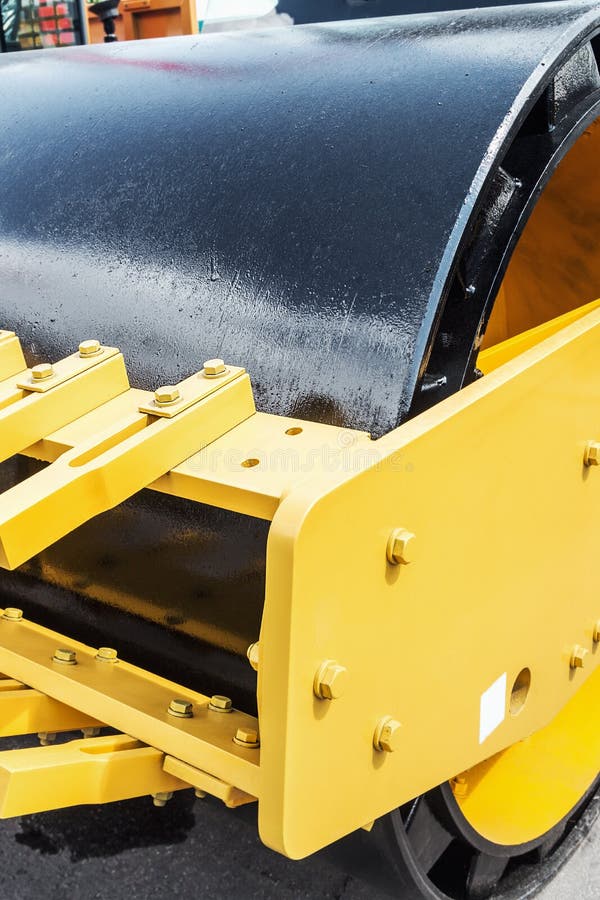 Construction compactor stock photo. Image of land, work - 14390642