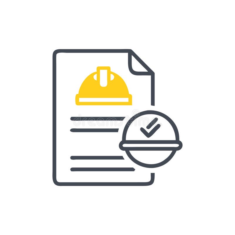 Construction Compliance Icon for Regulations Stock Illustration ...