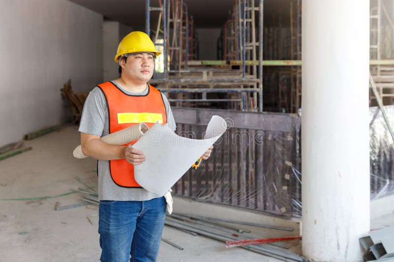 Construction Concept of Engineer and Architect Working with ...