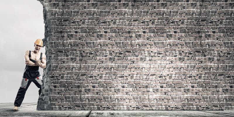 Construction concept stock photo. Image of push, building - 41651558