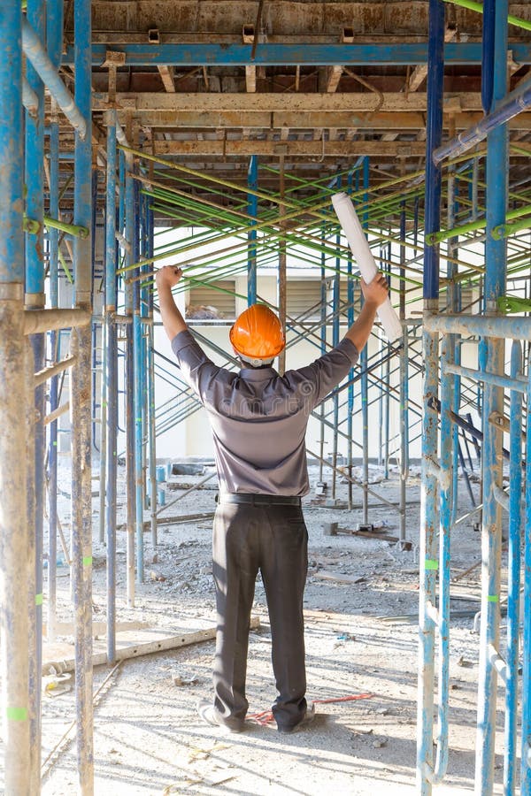 Construction Concepts, Engineer and Architect Working at Construction ...