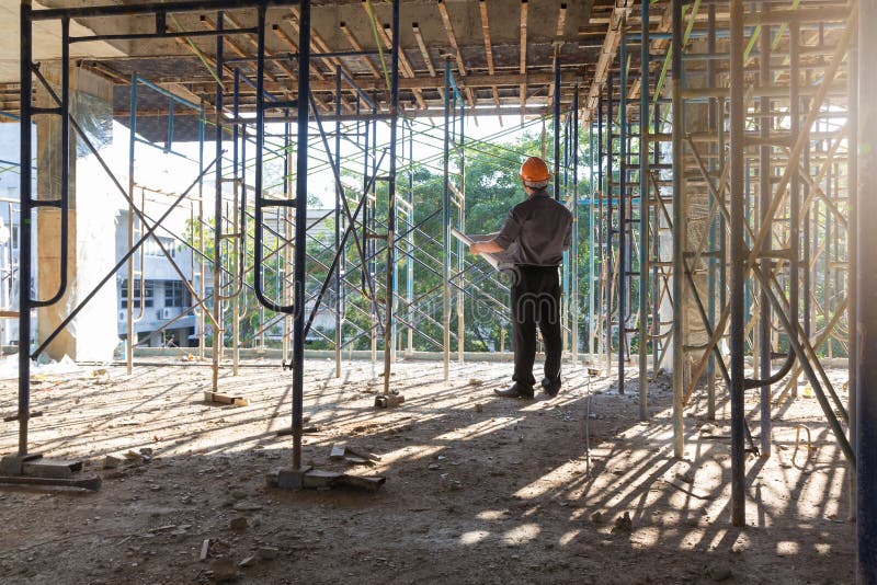 Construction Concepts, Engineer and Architect Working at Construction ...