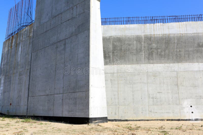 During Construction, Concrete Architectural Element Stock Image - Image ...