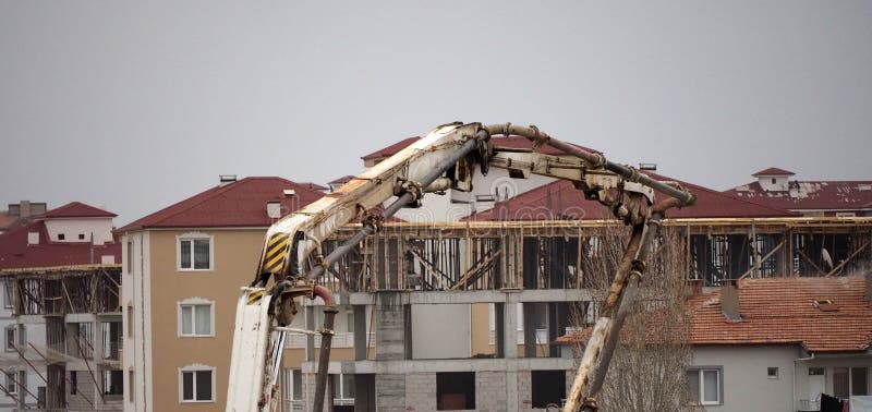 Construction and Concrete Casting, Concrete Casting Work in the City ...