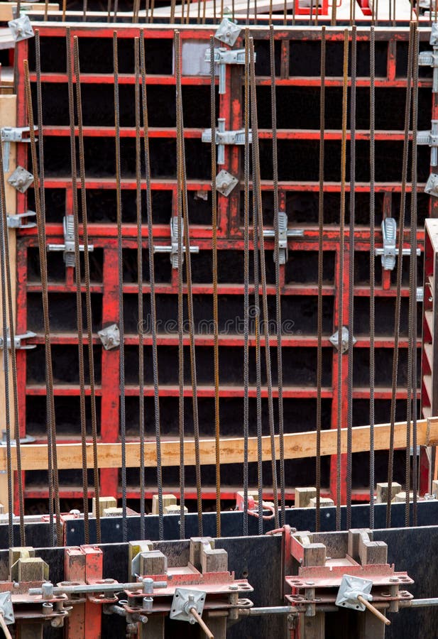 Construction of Concrete Formwork Stock Image - Image of construct ...
