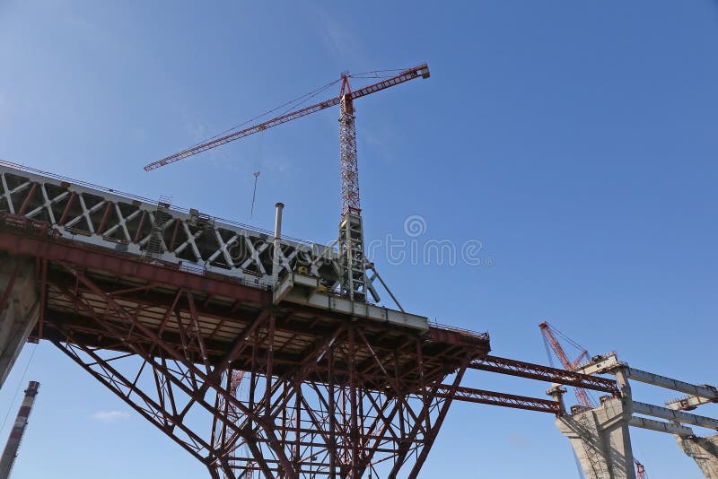 Construction of Concrete High Speed Way Stock Photo - Image of form ...