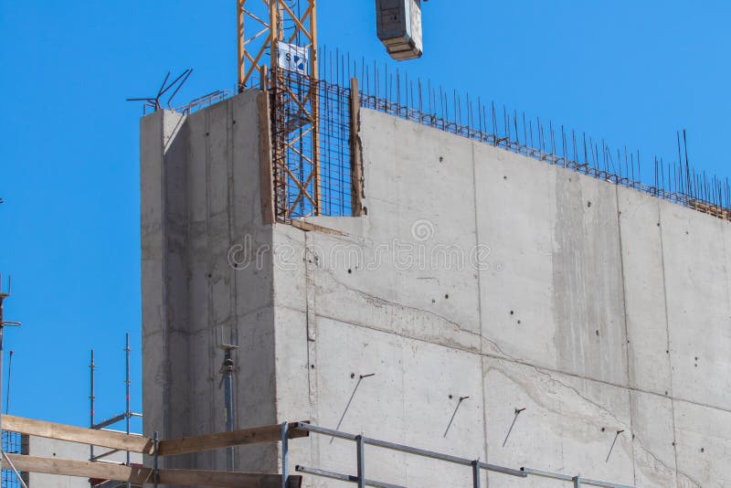 Construction - Concrete and Metal Elements Stock Image - Image of ...