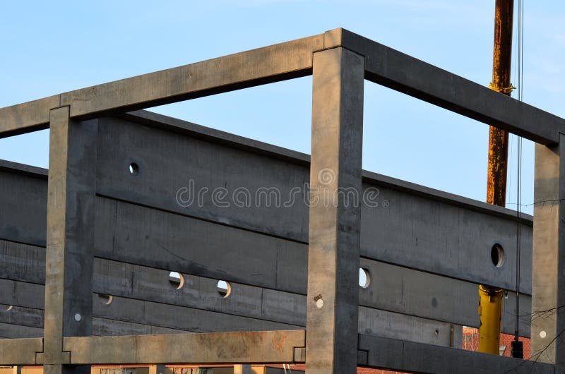 Construction of Concrete Structure of Industrial Hall of Warehouse ...