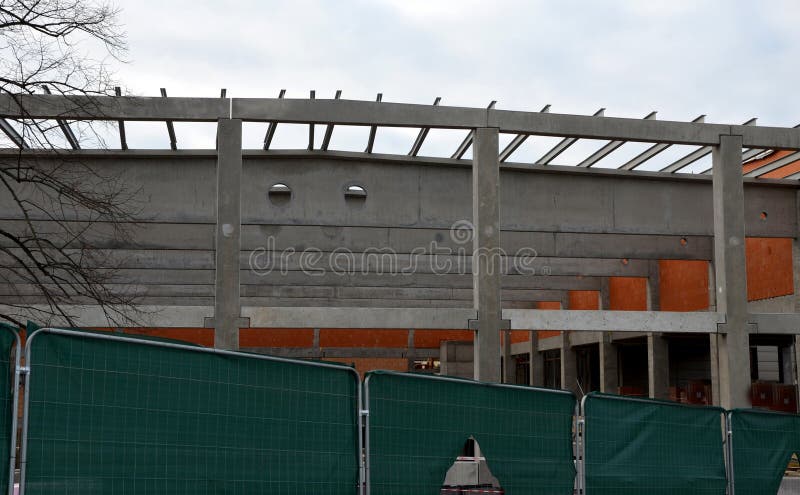 Construction of Concrete Structure of Industrial Hall of Warehouse ...