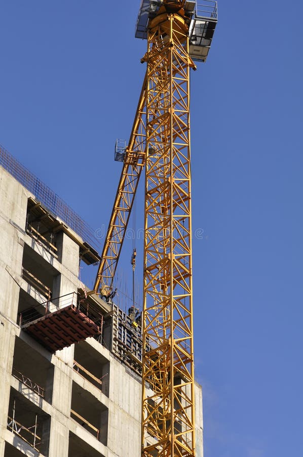 Construction. Concrete Structures. Stock Image - Image of rise ...