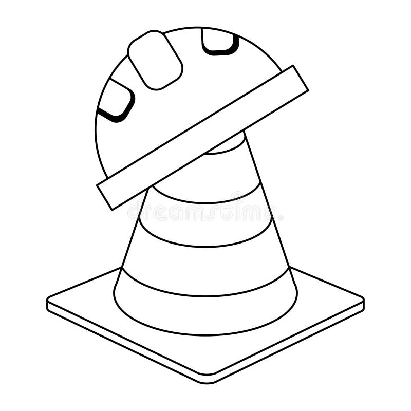 Construction Cone Coloring Pages