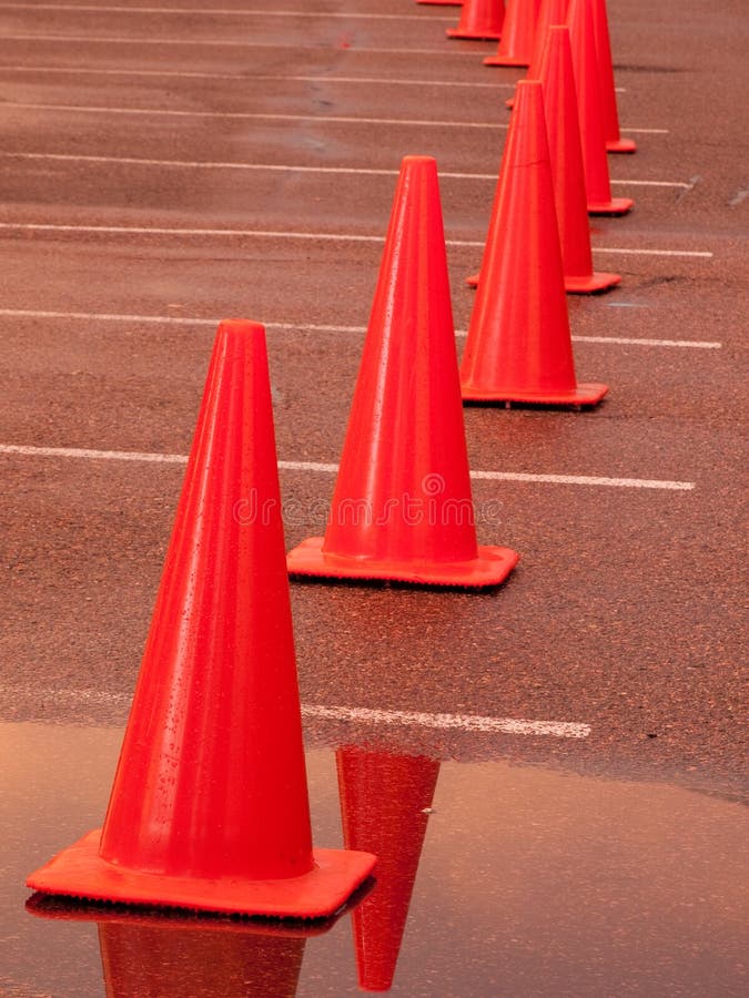 Construction cone stock image. Image of orange, exercise - 255969671