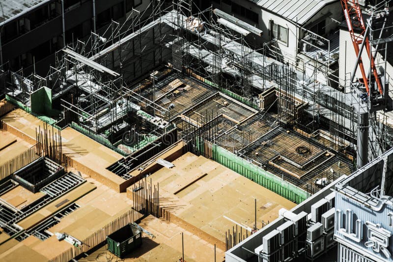 Construction Construction Site of a High-rise Building Stock Photo ...