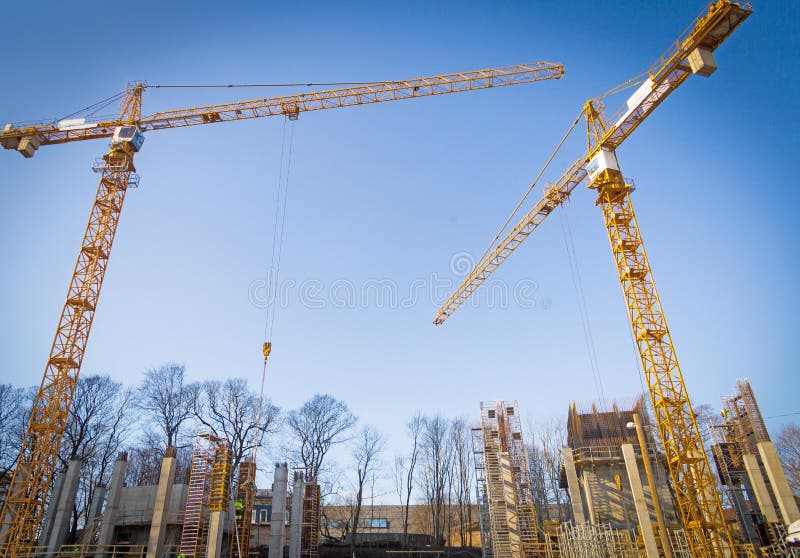 Construction and Construction Site Stock Image - Image of business ...