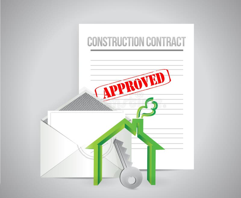 Construction Contract Icons Set, Grunge Style Stock Vector ...