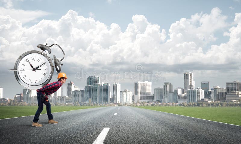 Construction Contract Deadline Stock Image - Image of young, corporate ...