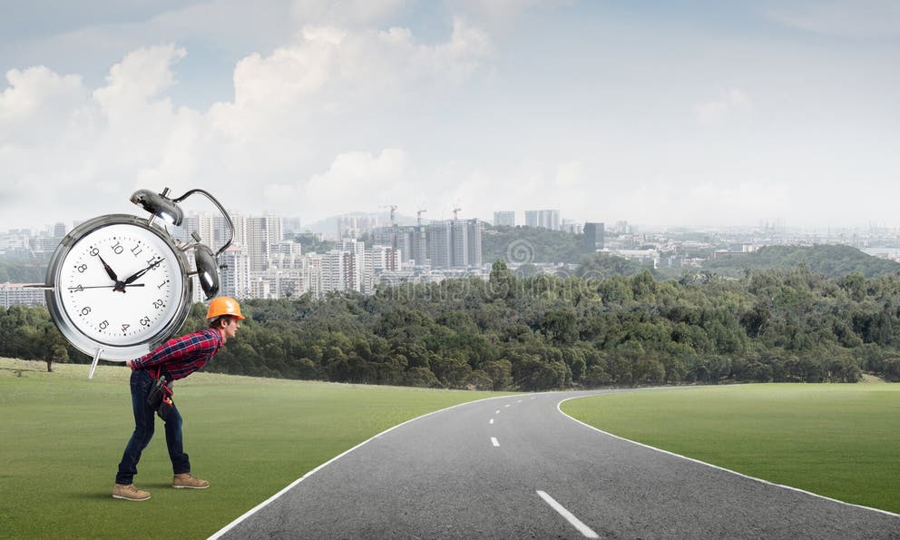 Construction Contract Deadline Stock Photo - Image of hour, young ...