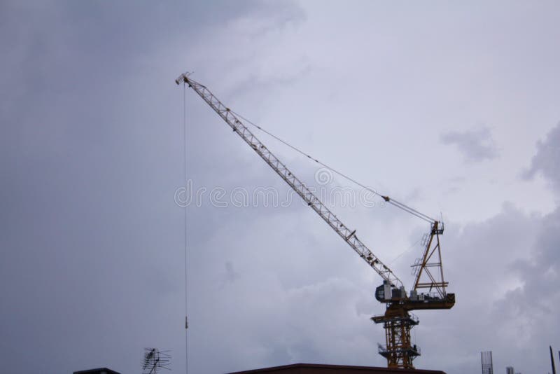 Construction crane stock photo. Image of building, crane - 100012576