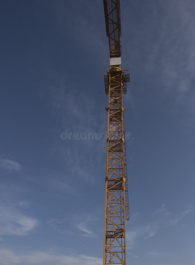 Construction Crane in Building Industry Stock Image - Image of ...