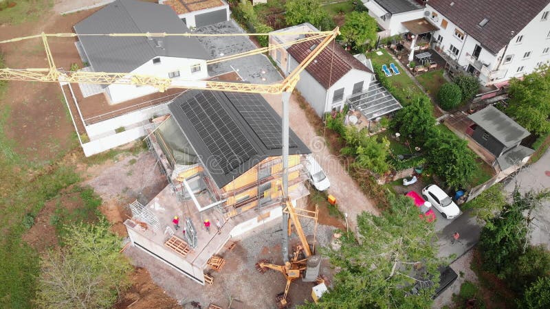 Construction Workers Carrying Window Glass Stock Image - Image of ...