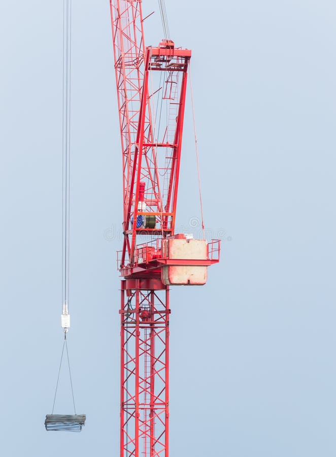 Construction crane hook stock photo. Image of building - 75609084