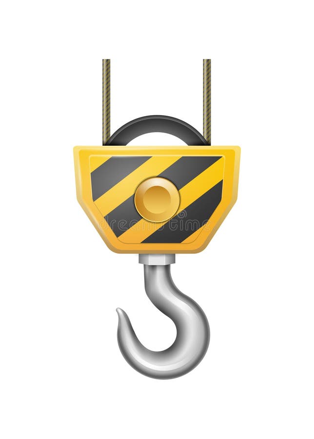 Construction Crane Hook Composition Stock Vector - Illustration of ...