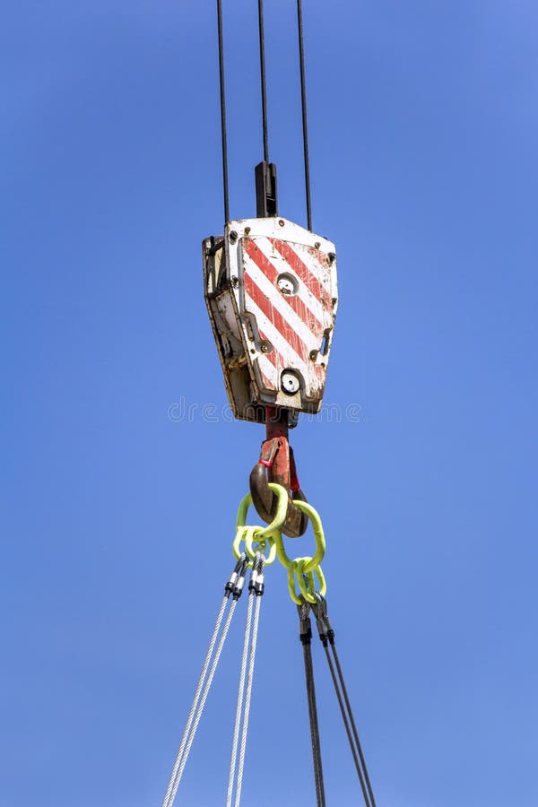 Construction crane hook stock photo. Image of cargo, iron - 42278824