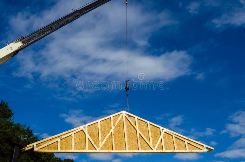 Construction Worker with Crane Stock Image - Image of buildings ...