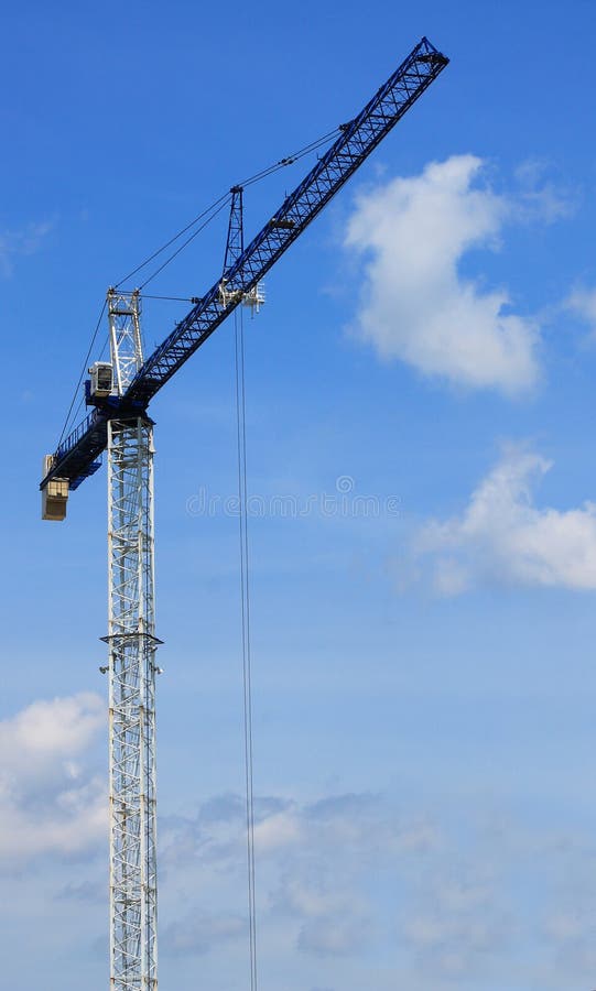 Construction crane stock photo. Image of clouds, building - 42475196