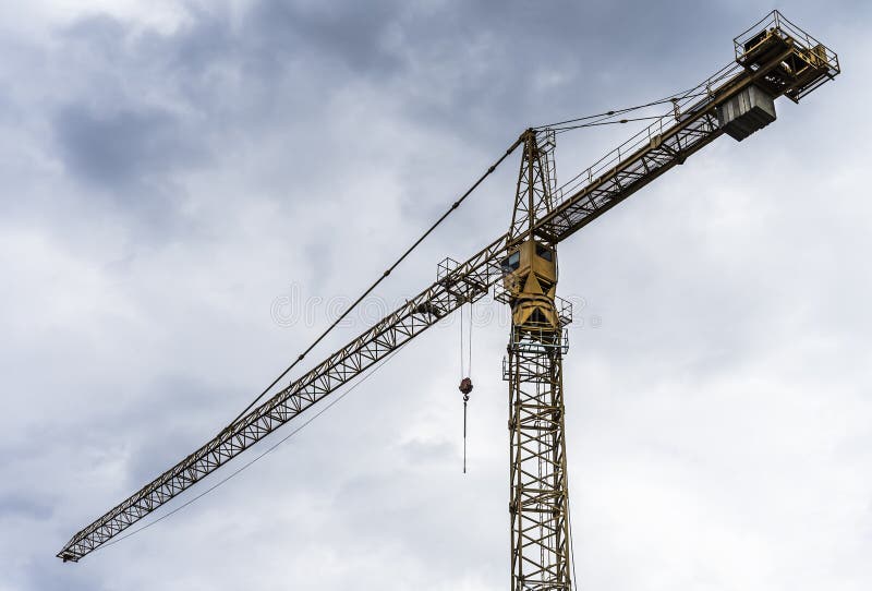 Construction Crane for Lifting Heavy Objects Stock Photo - Image of ...