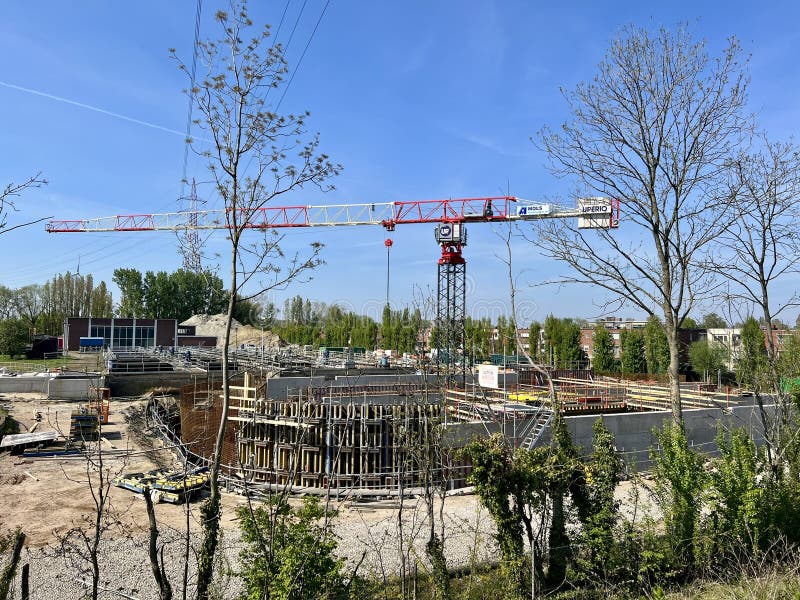 Construction Crane ?onstruction Multi-storey Building Stock Photo ...