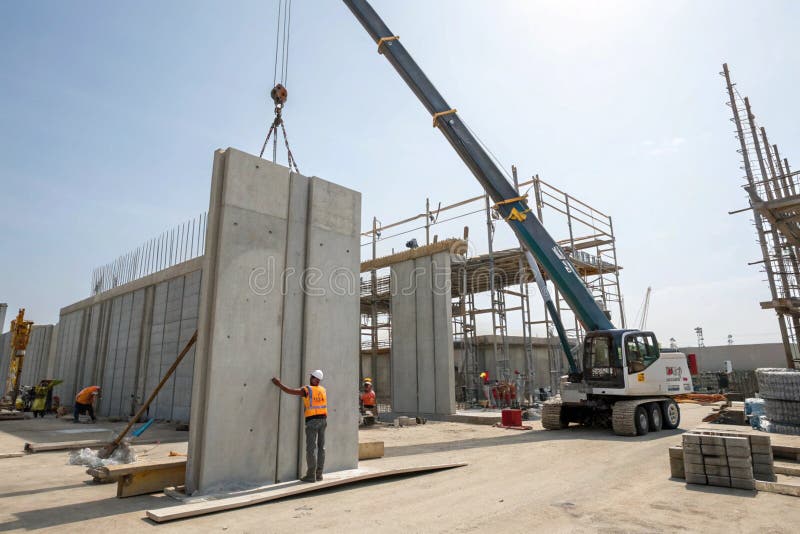 Placing Concrete Precast Panel Stock Illustrations – 3 Placing Concrete ...