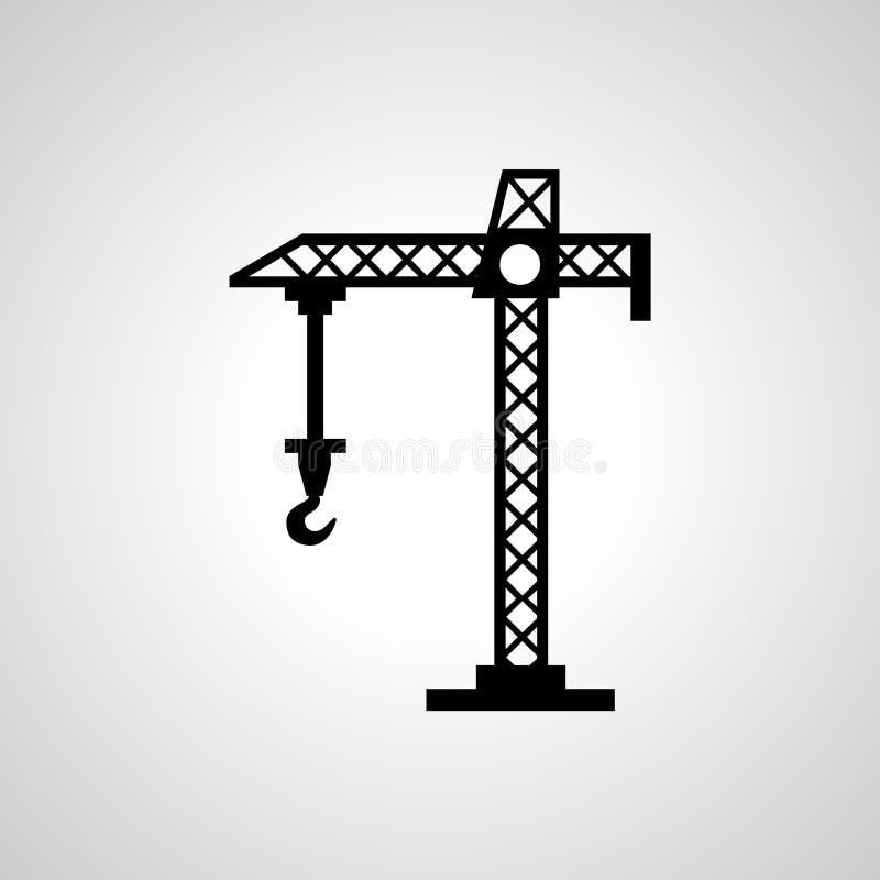 Construction Crane Simple Icon. Lifting Icon Stock Vector ...