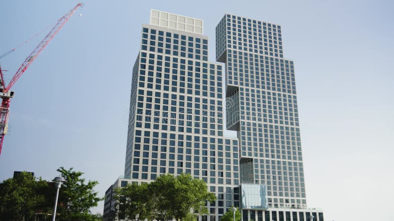 Construction Crane Next To Crazy Architecture Modern Weird Unique High ...