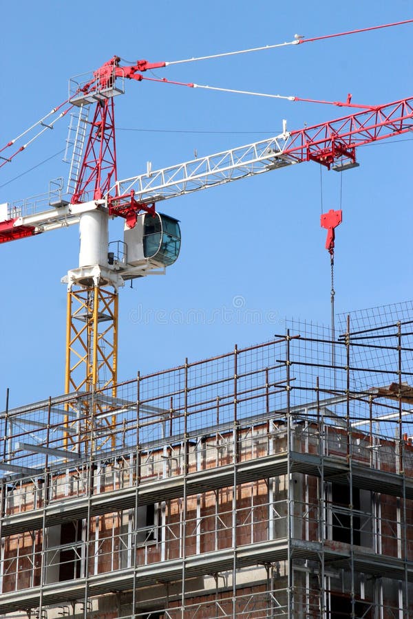 Construction cranes stock image. Image of construction - 25158367