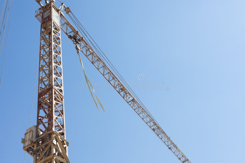 Construction cranes stock image. Image of technology - 52465225
