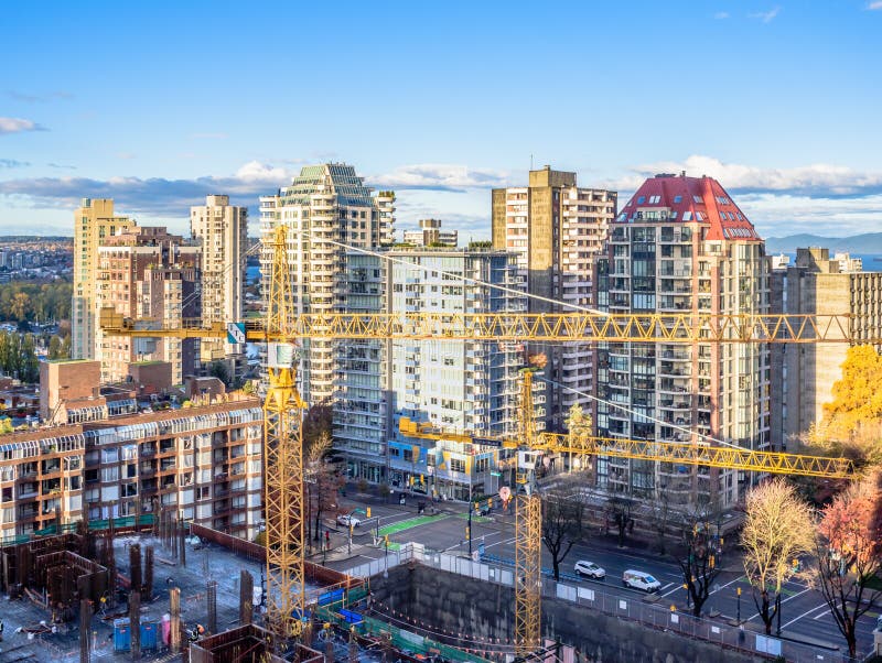 Vancouver S Construction Of New Condominums Editorial Stock Photo ...