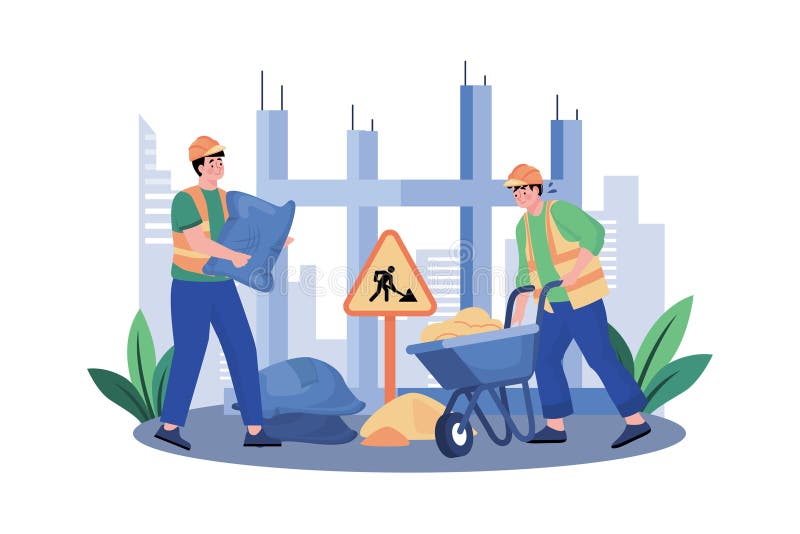 Construction Crew Truck Stock Illustrations – 45 Construction Crew ...