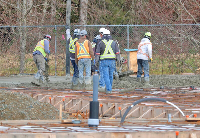 Construction Crew at Work editorial photo. Image of helmet - 172525106