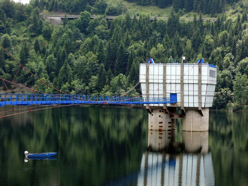 Construction on the dam stock photo. Image of construction - 26561172