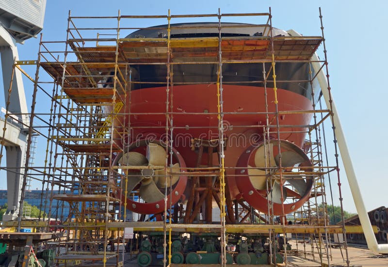 Construction Navale Dans Le Port Gauche De Glasgow Shipbuilding ...